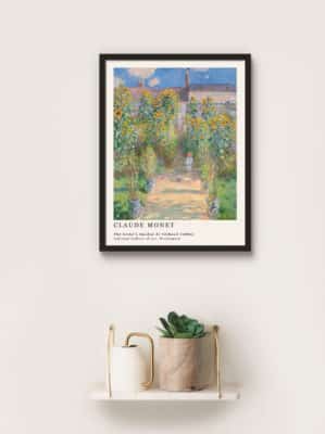 Poster Claude Monet - The Artist's Garden at Vétheuil | Esque